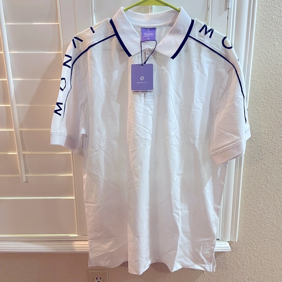MONAT GLOBAL | Shirts | Monat Mens Polo Xl In White | Poshmark